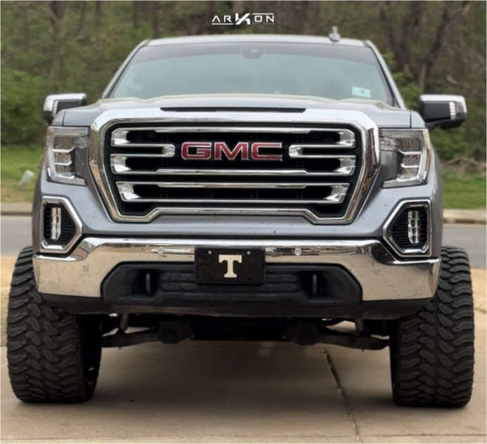 2019 GMC Sierra 1500 Wheel Offset Hella Stance >5" Suspension Lift 6 ...