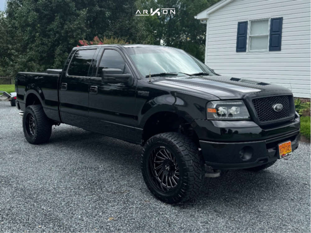 2008 Ford F-150 Wheel Offset Aggressive > 1" Outside Fender Suspension ...