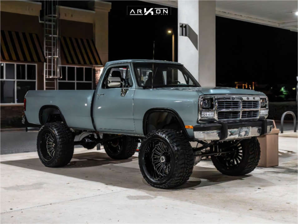 1991 Dodge W250 Wheel Offset Super Aggressive 3"-5" Suspension Lift 7 ...