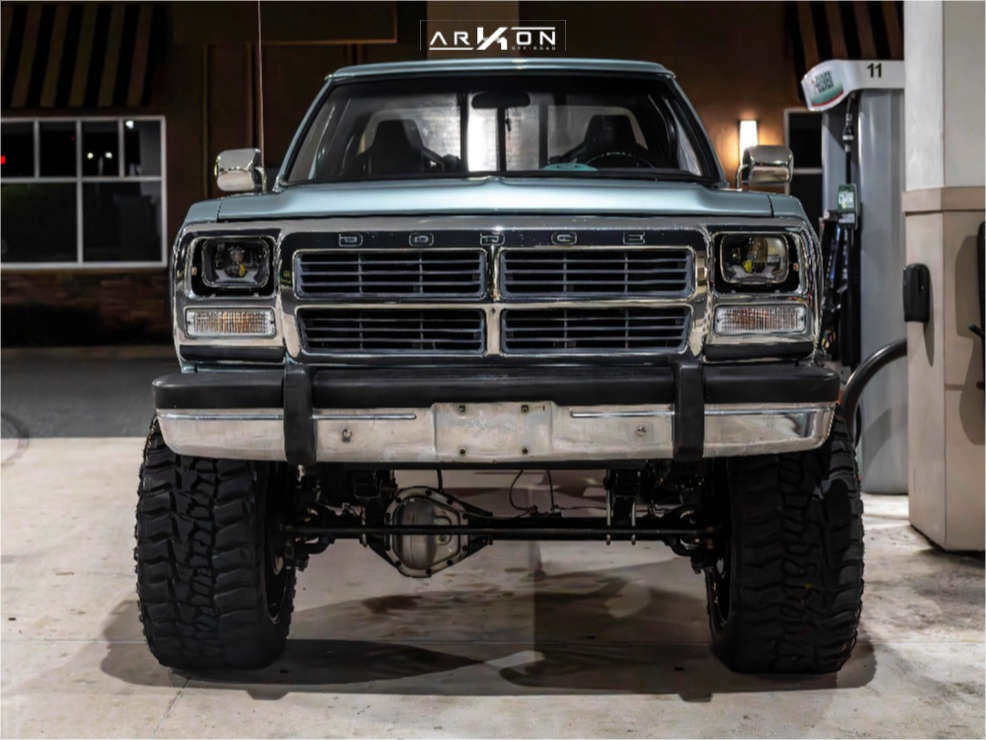 1991 Dodge W250 Wheel Offset Super Aggressive 3"-5" Suspension Lift 7 ...