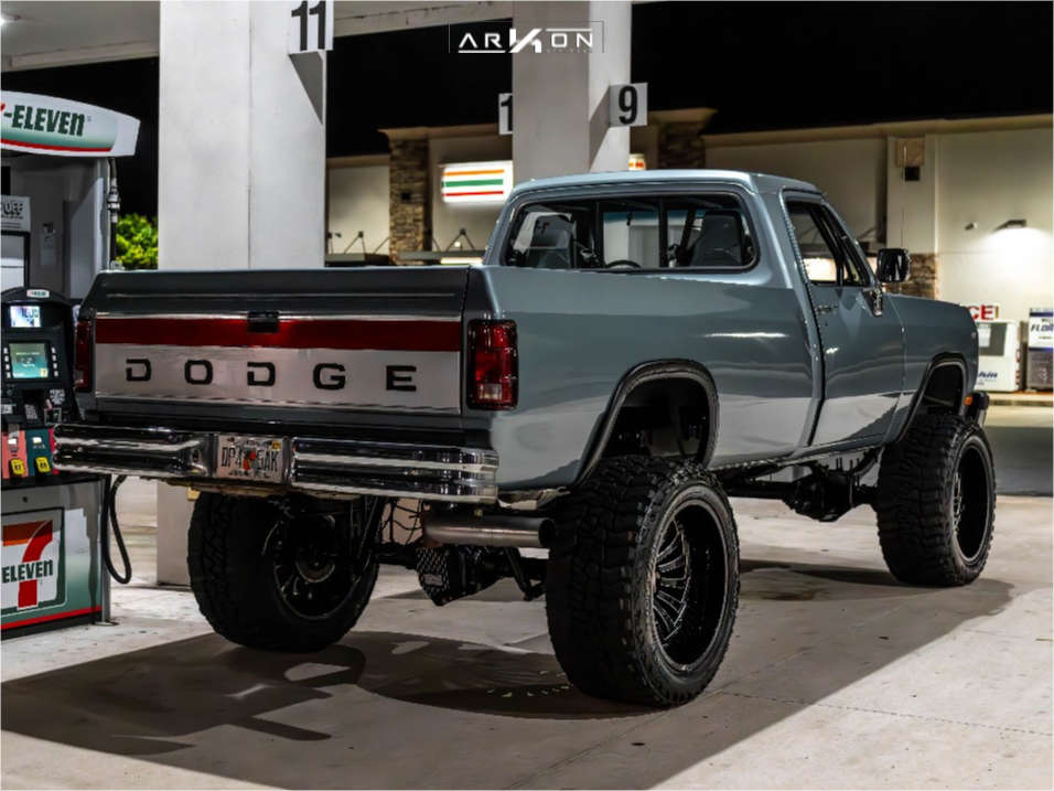 1991 Dodge W250 Wheel Offset Super Aggressive 3"-5" Suspension Lift 7 ...