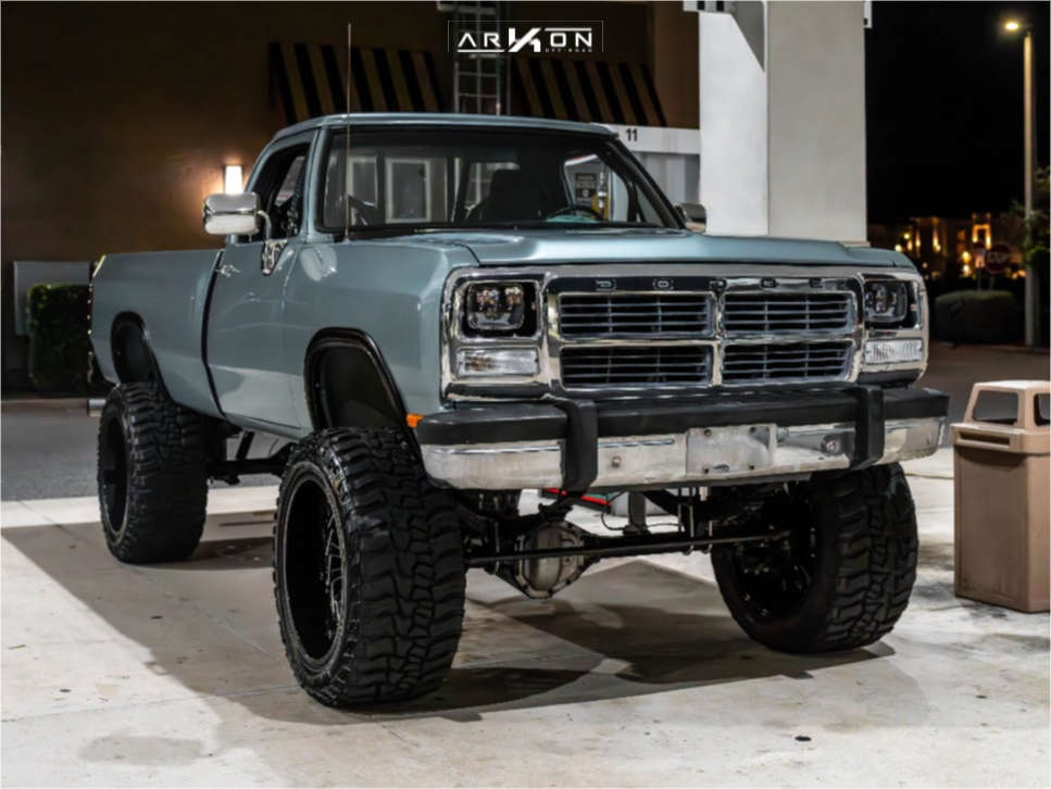 1991 Dodge W250 Wheel Offset Super Aggressive 3"-5" Suspension Lift 7 ...