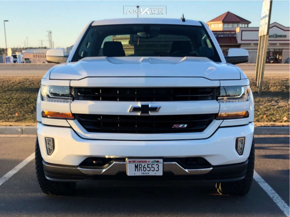 2016 Chevrolet Silverado 1500 Wheel Offset Aggressive > 1" Outside ...