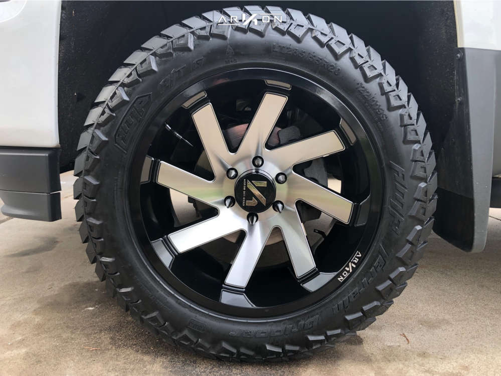 2016 Chevrolet Silverado 1500 Wheel Offset Aggressive > 1" Outside ...