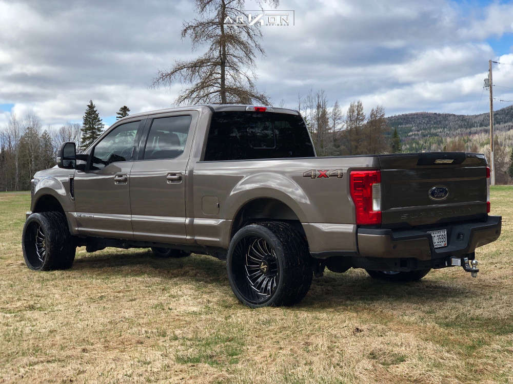2018 Ford F-250 Super Duty Wheel Offset Hella Stance >5" Stock | 696324 ...
