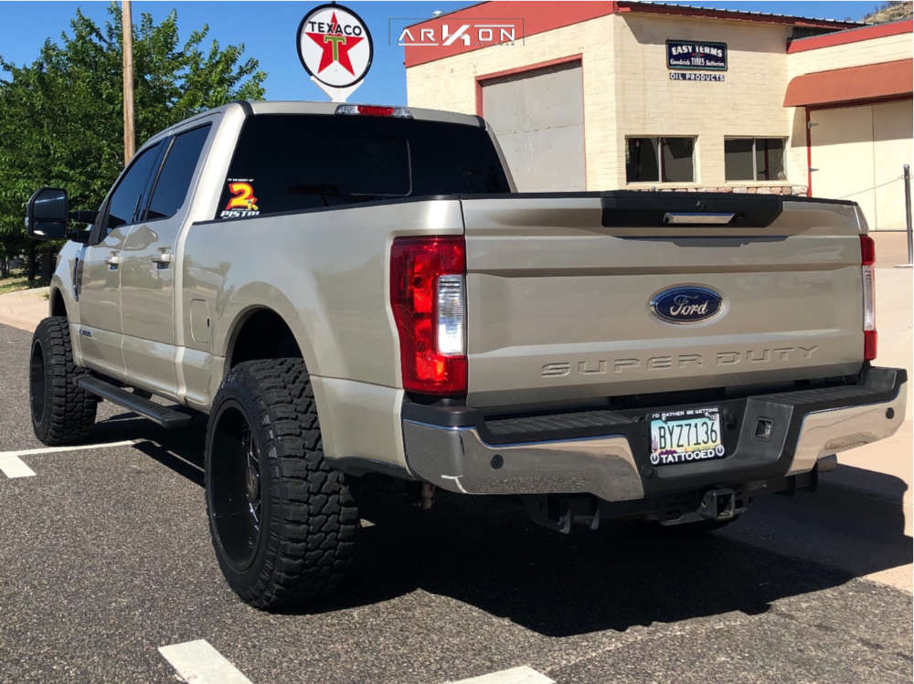2017 Ford F-250 Super Duty Wheel Offset Aggressive > 1" Outside Fender ...