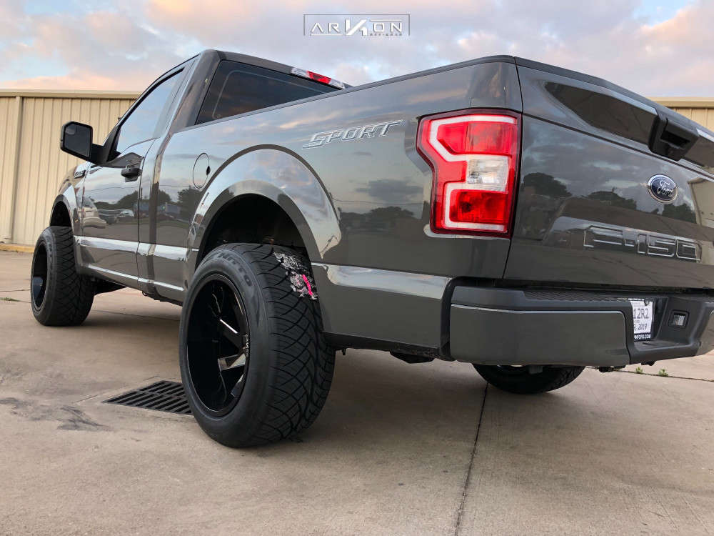 2018 Ford F-150 Wheel Offset Super Aggressive 3"-5" Leveling Kit ...