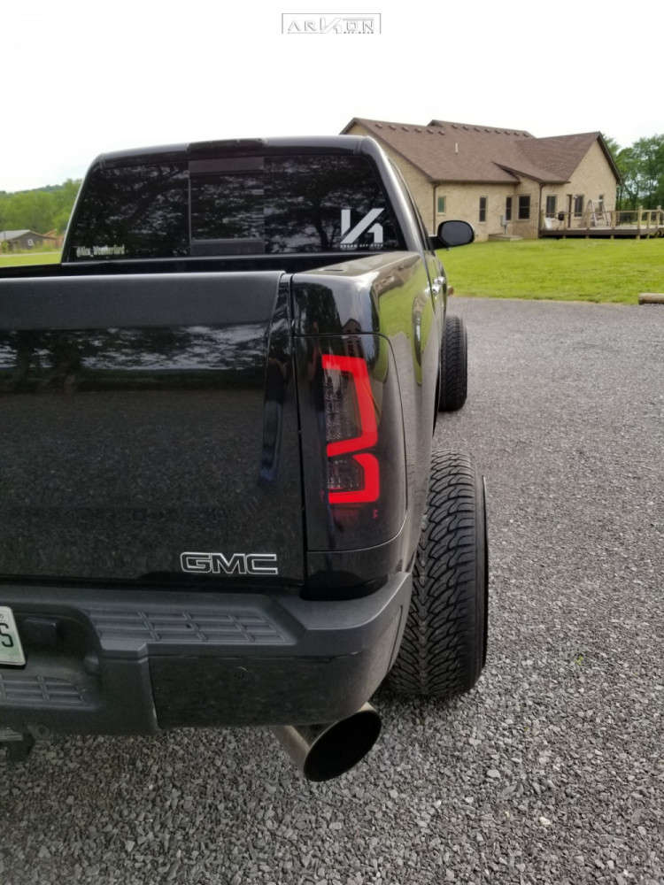 2012 GMC Sierra 2500 HD Wheel Offset Super Aggressive 3"-5" Leveling Kit | 721436 | ARKON OFF-ROAD