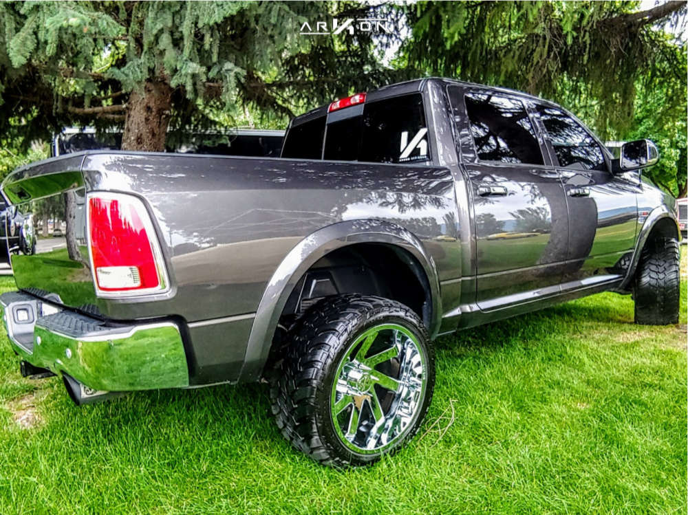 2015 Ram 1500 Wheel Offset Aggressive > 1" Outside Fender Stock ...
