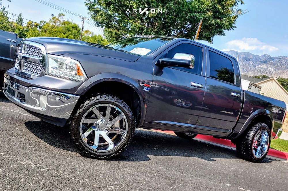 2015 Ram 1500 Wheel Offset Aggressive > 1" Outside Fender Stock ...