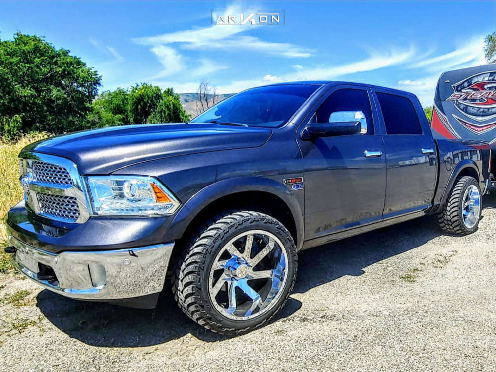 2015 Ram 1500 Wheel Offset Aggressive > 1" Outside Fender Stock ...