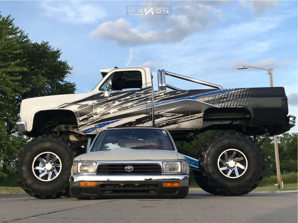 1986 Chevrolet K20 Wheel Offset Hella Stance >5" Lifted >12" | 745208 ...