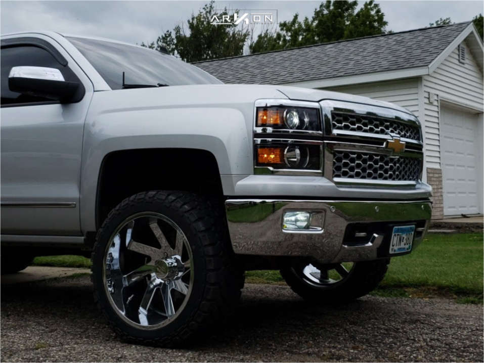 2014 Chevrolet Silverado 1500 Wheel Offset Aggressive > 1" Outside ...