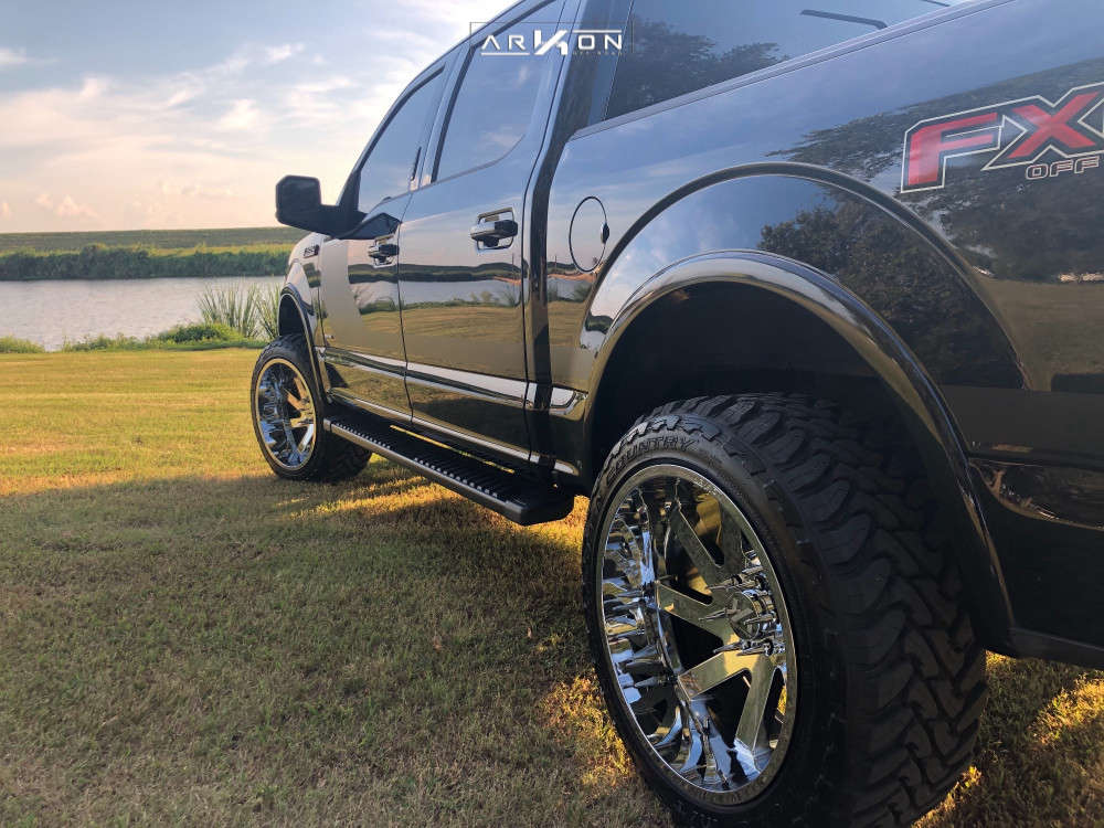 2016 Ford F-150 Wheel Offset Super Aggressive 3"-5" Leveling Kit ...