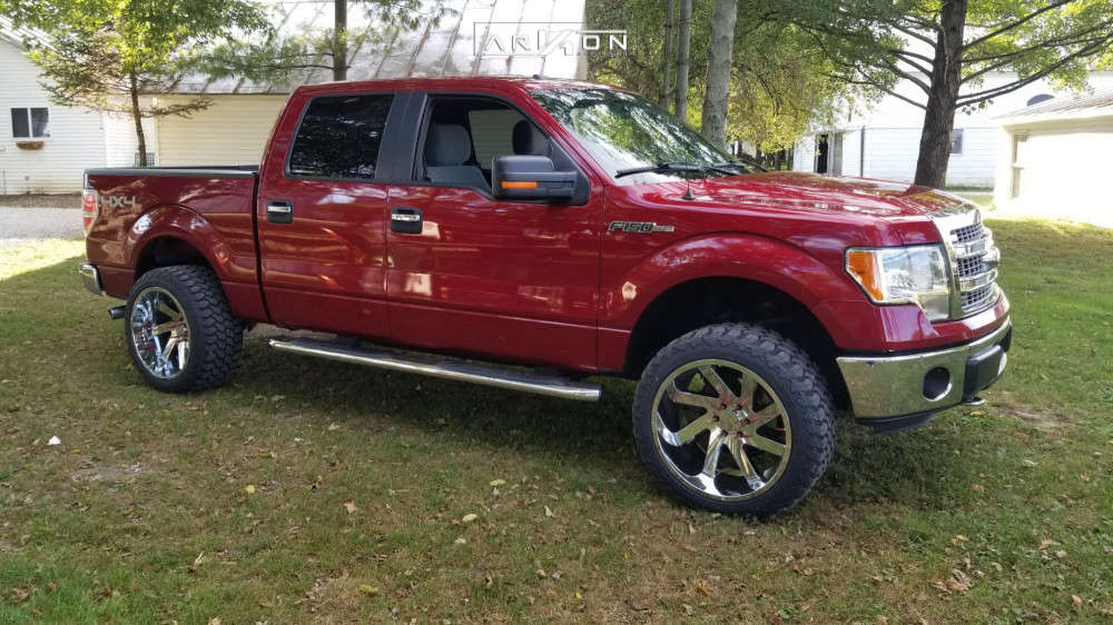 2014 Ford F-150 Wheel Offset Super Aggressive 3"-5" Leveling Kit | 796257 | ARKON OFF-ROAD
