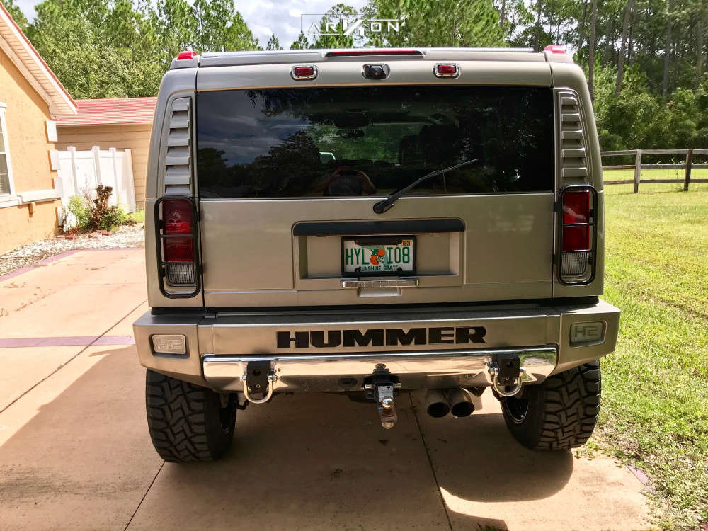 2005 HUMMER H2 Wheel Offset Super Aggressive 3"-5" Suspension Lift 2.5 ...