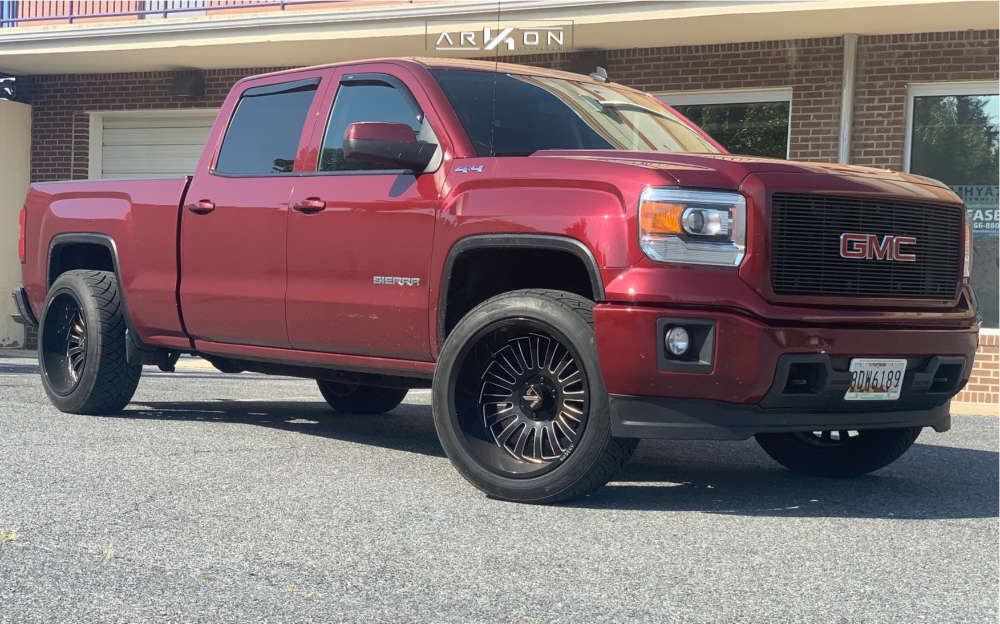 2014 GMC Sierra 1500 Wheel Offset Aggressive > 1" Outside Fender ...
