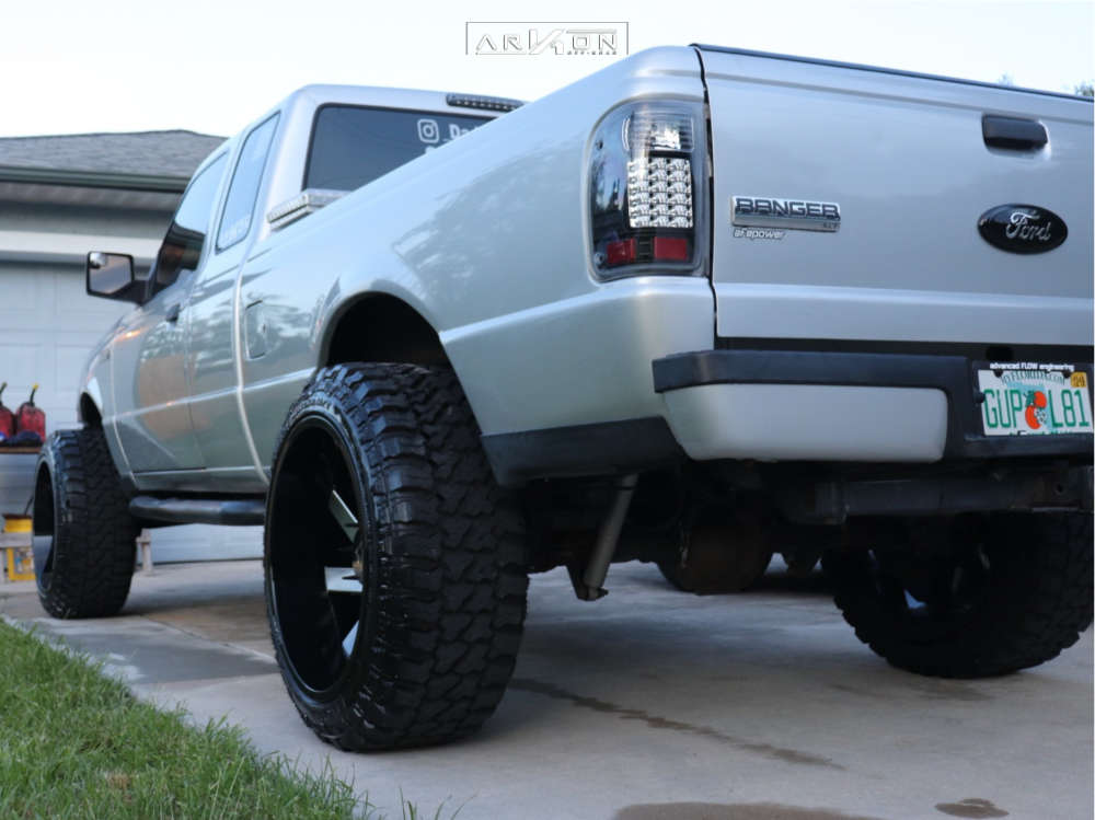 2010 Ford Ranger Wheel Offset Hella Stance >5" Suspension Lift 4 ...