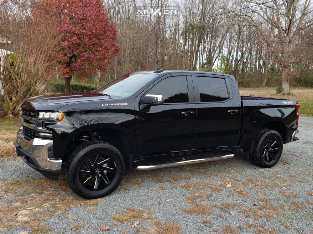 2019 Chevrolet Silverado 1500 Wheel Offset Aggressive > 1" Outside ...