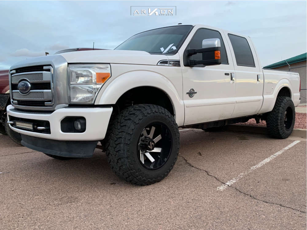 2013 Ford F-350 Super Duty Wheel Offset Super Aggressive 3"-5" Leveling ...