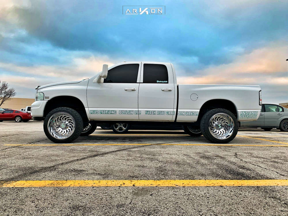 2004 Dodge Ram 1500 Wheel Offset Hella Stance >5" Suspension Lift 3.5 ...