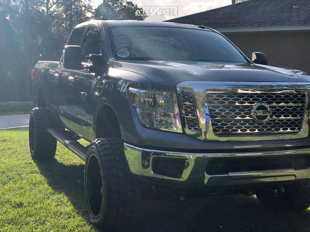 2019 Nissan Titan XD Wheel Offset Aggressive > 1" Outside Fender ...
