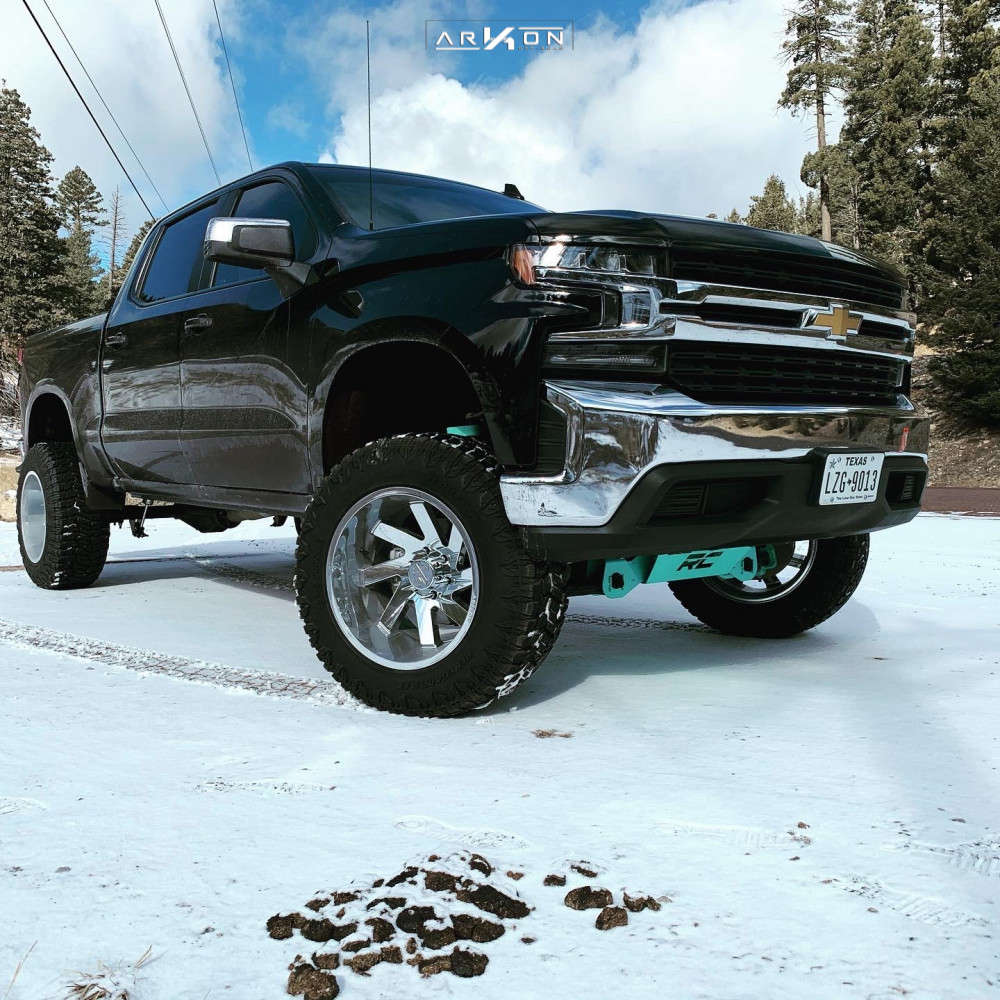 2019 Chevrolet Silverado 1500 Wheel Offset Aggressive > 1" Outside ...