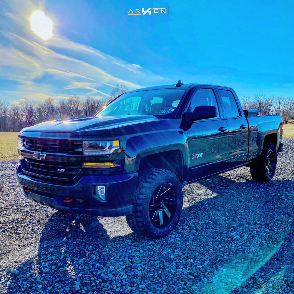2016 Chevrolet Silverado 1500 Wheel Offset Slightly Aggressive Leveling ...