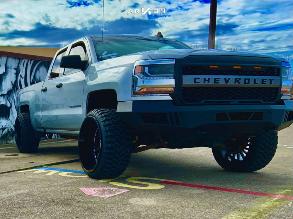 2016 Chevrolet Silverado 1500 Wheel Offset Aggressive > 1" Outside ...