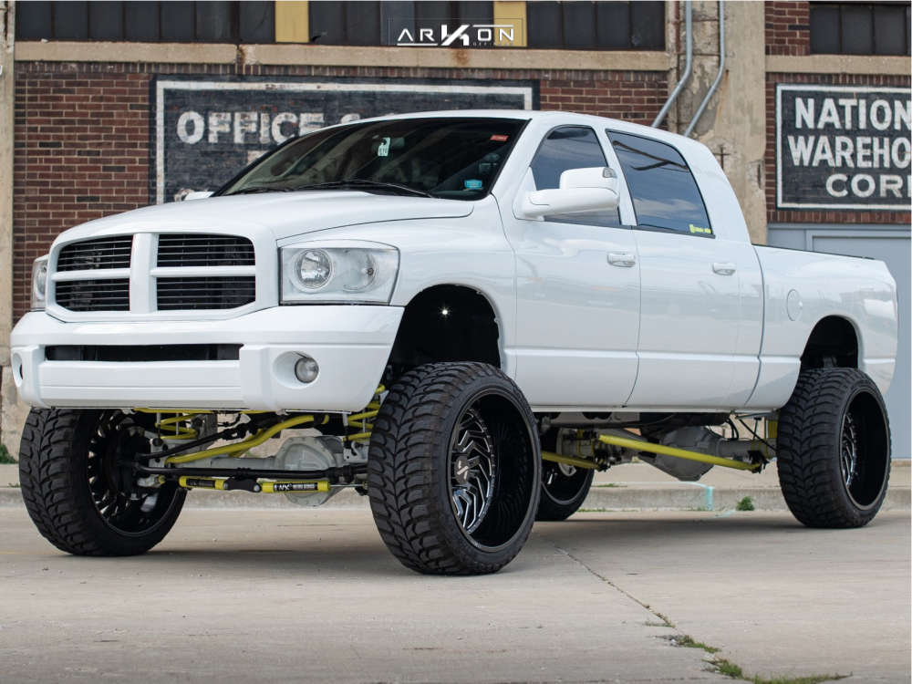 2006 Dodge Ram 2500 Wheel Offset Hella Stance >5" Suspension Lift 4 ...