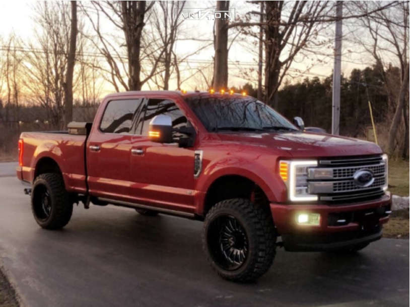 2017 Ford F-250 Super Duty Wheel Offset Aggressive > 1" Outside Fender ...